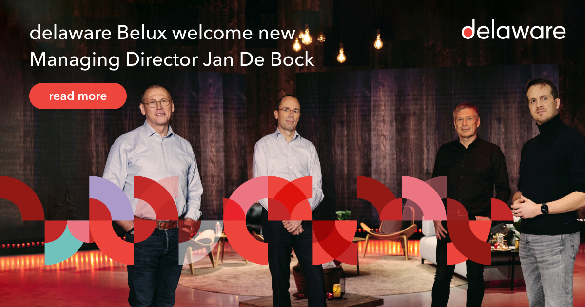 Welcoming new Managing Director Jan De Bock - delaware Belgium