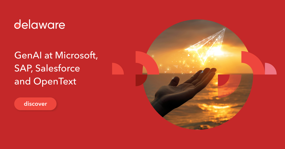 GenAI at Microsoft, SAP, Salesforce and OpenText - delaware Belgium