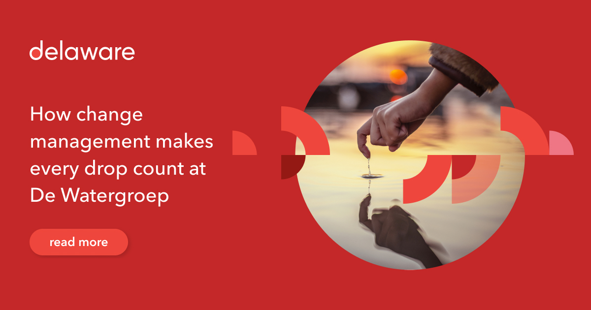 How change management helps to make every drop count at De Watergroep ...