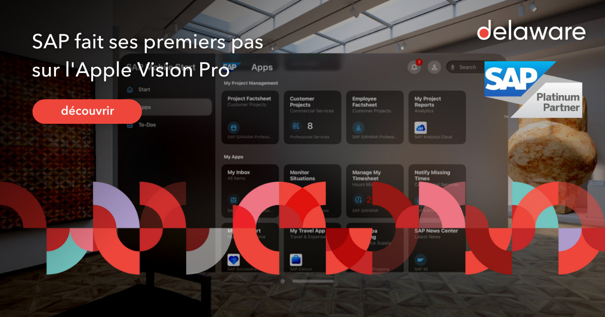 Une nouvelle ère avec SAP sur Apple Vision Pro - delaware France