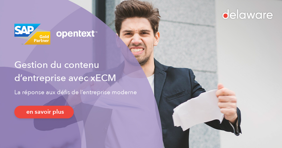 Gestion de contenu d'entreprise avec xECM - delaware France
