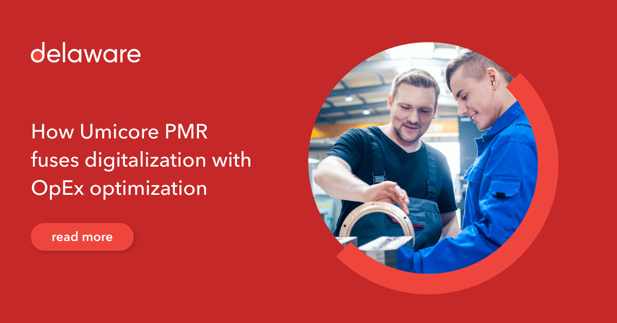 Umicore PMR: Digital & OpEx optimization - delaware Belgium